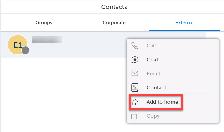 Managing contacts